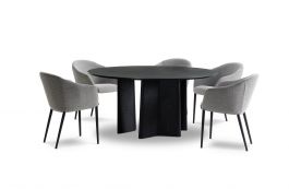 Issho Ceramic Round Dining Table – Open Base | King Living