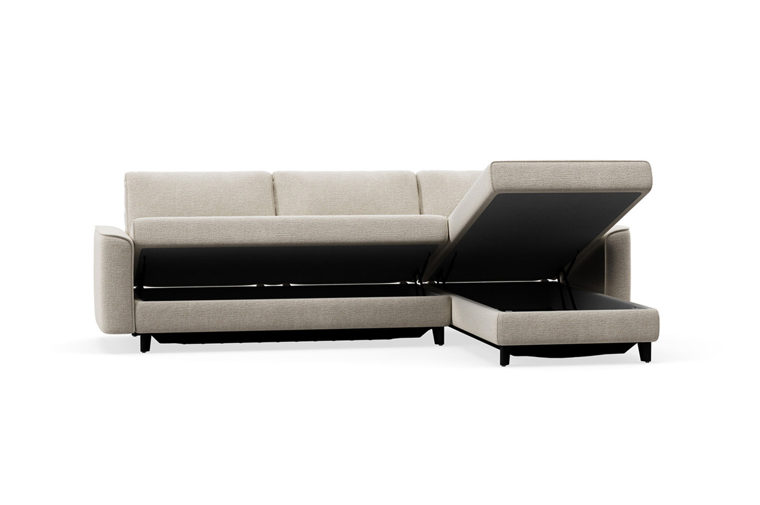 Delta Modular Sofa with Chaise and Storage