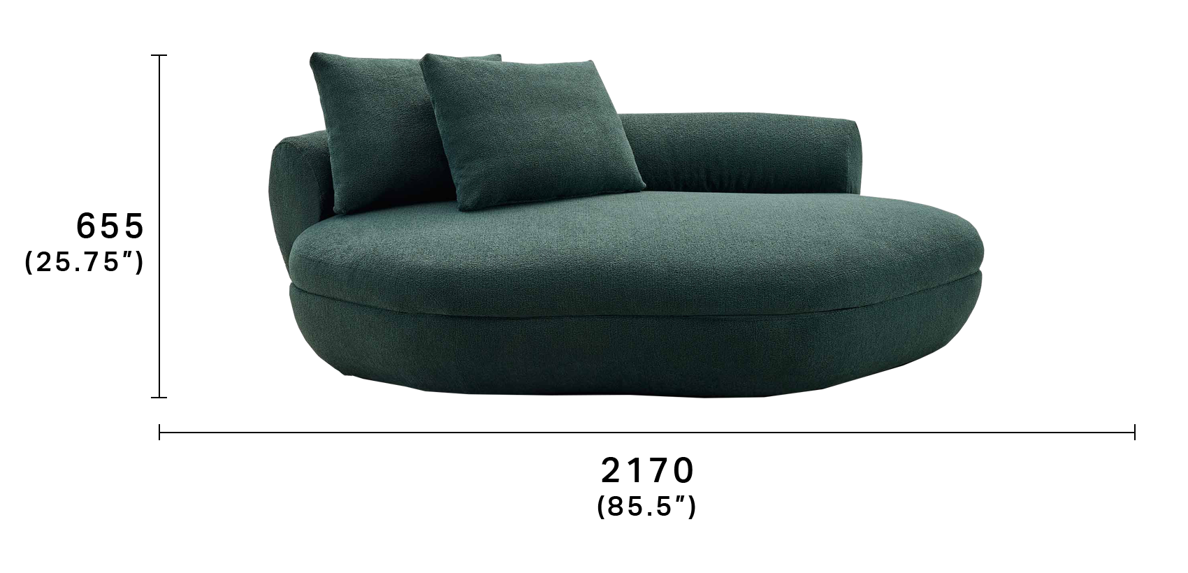 Aura Island Sofa | Curved sofa design | King Living