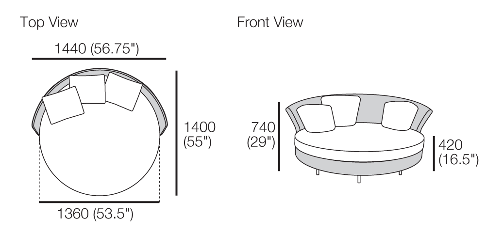 Delta - Circle Sofa | Lounge | Couch - King Living